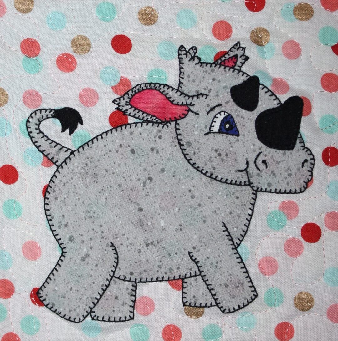 Rhinoceros or Rhino - Fun Quilt Designs
